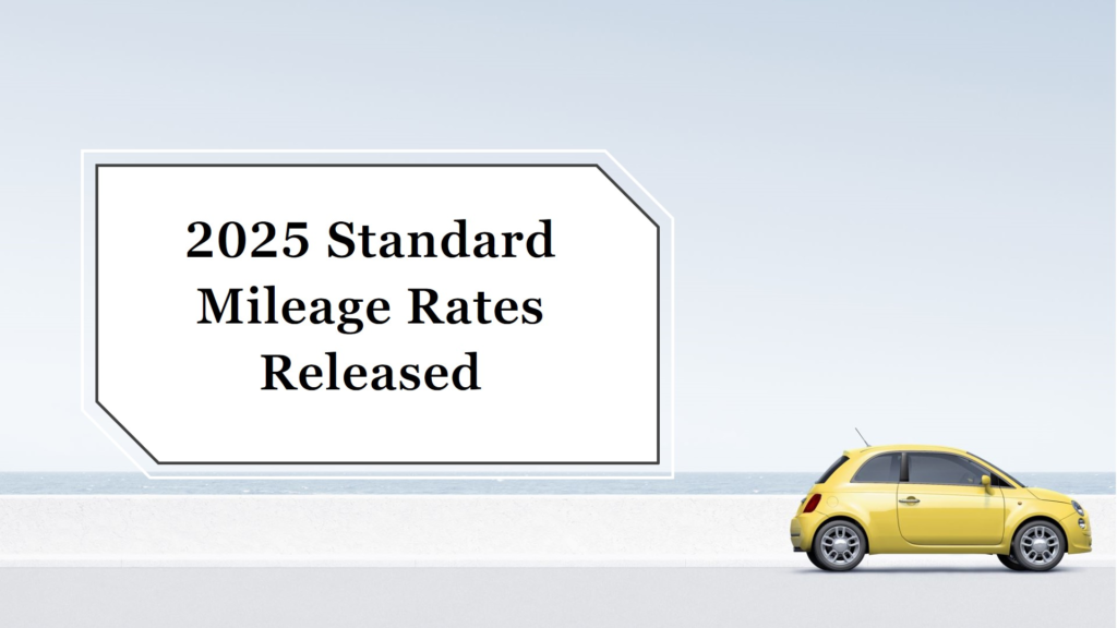 IRS Releases Standard Mileage Rates for 2025 - Edward Torres, CPA PC ...